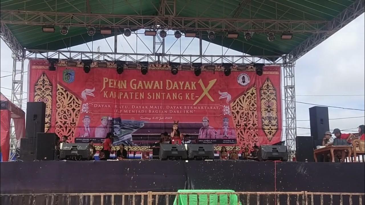 JOGED GAWAI lagu Dayak,cover Lovera Livi.Pekan Gawai Dayak Sintang ke 10 - YouTube