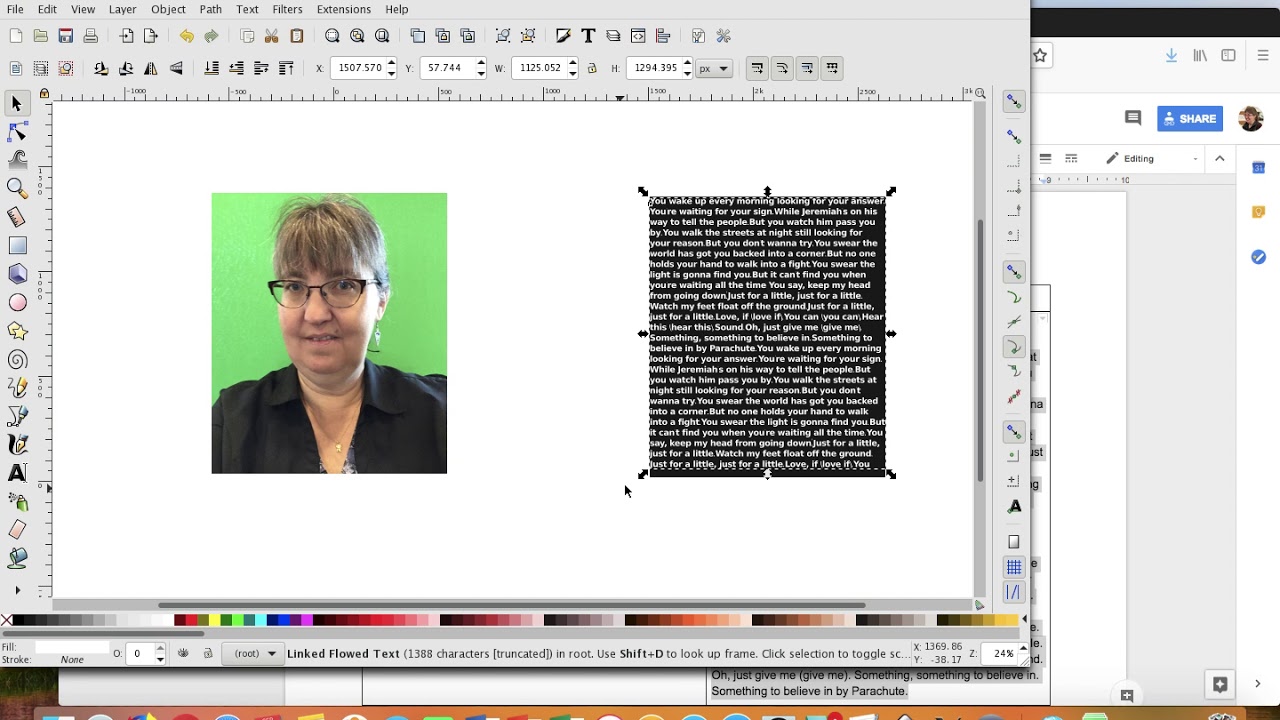 Text Portrait with Inkscape - YouTube