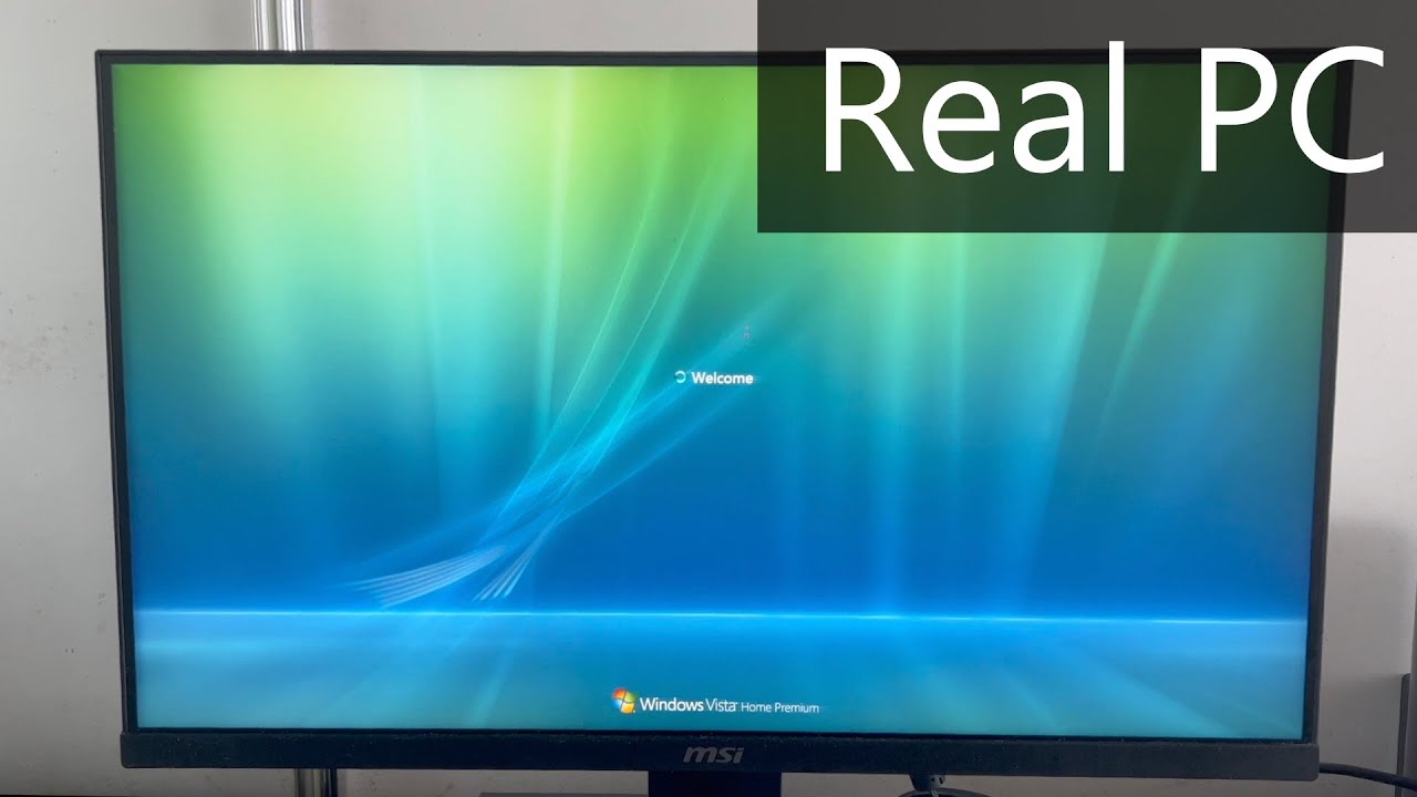 Starting a Windows Vista PC in 2023! - YouTube