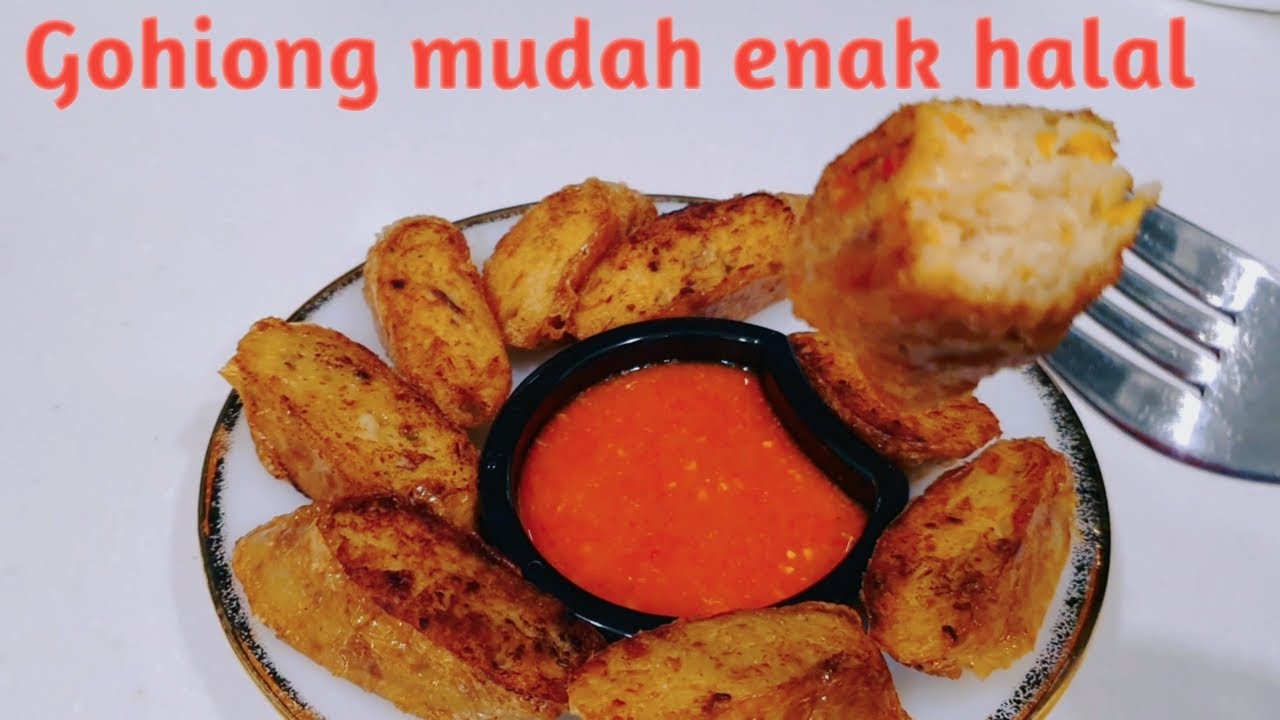 Ngohiong gorengan khas orang Chinese, halal - YouTube