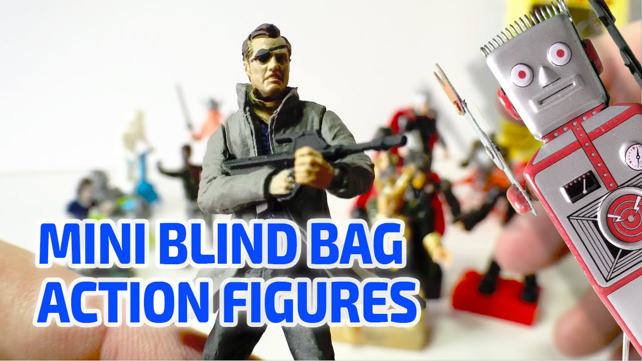 ACTION FIGURE BLIND BAGS + More Working Miniature Action Figures - YouTube