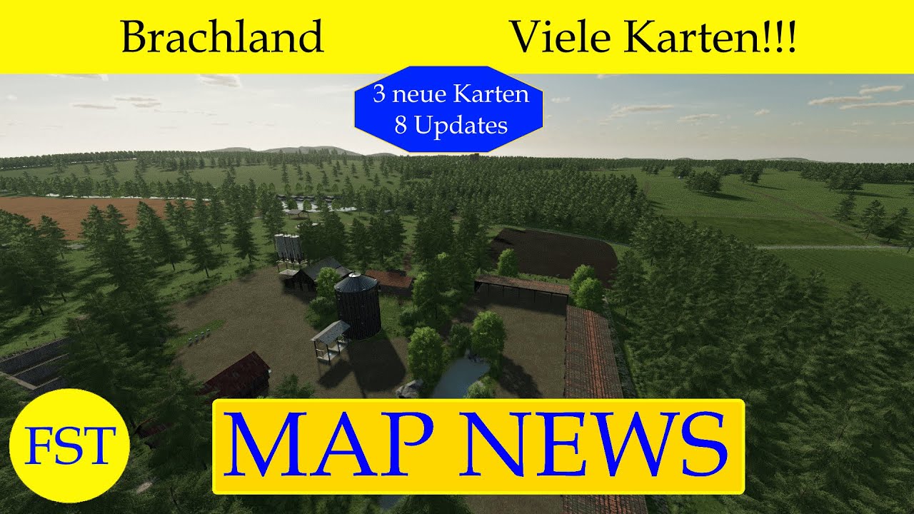 LS22 MAP NEWS Brachland 19.-21.11.22 Viele Karten!!! (3 neue Karten +8 ...