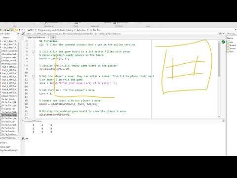 Tic-Tac-Toe with Matlab: Part 1 - YouTube
