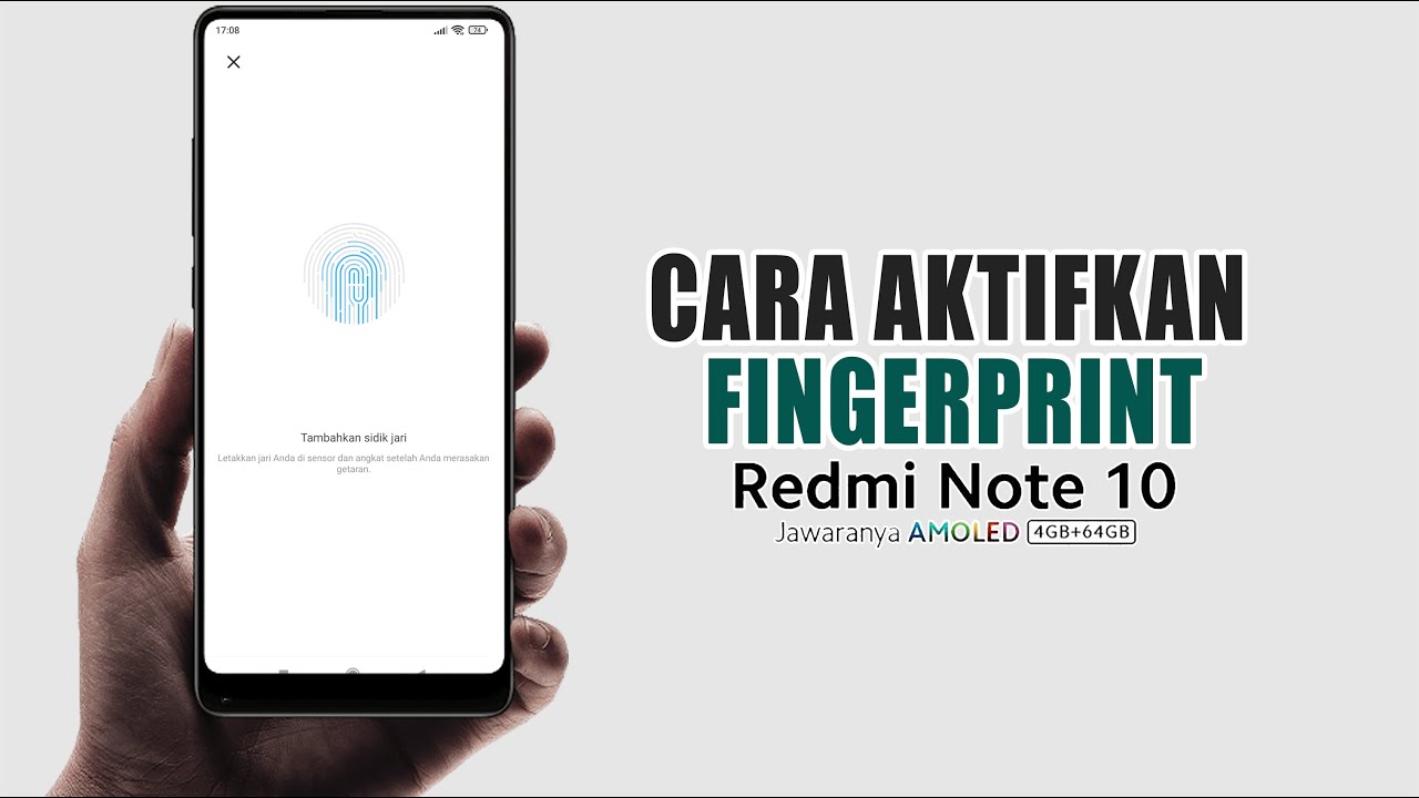 Cara Aktifkan Fingerprint Redmi Note 10 | Menambahkan Sidik Jari Xiaomi ...
