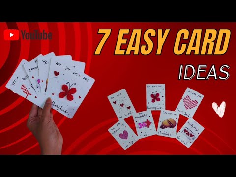 7 EASY CARD IDEAS | CUTE GIFT IDEAS | GIFT CARD TUTORIAL #diy #tutorial ...