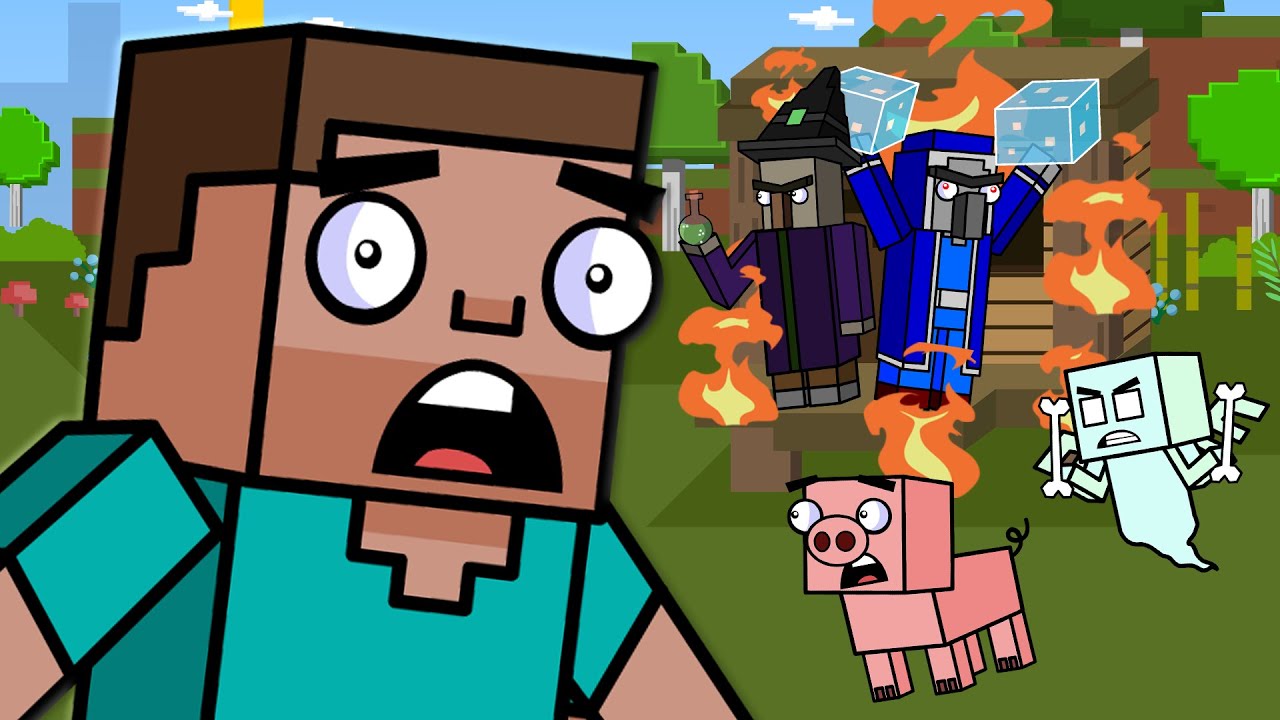 ALLAY, WITCH HUT, & CHILLAGERS! | Block Squad (Minecraft Animation ...
