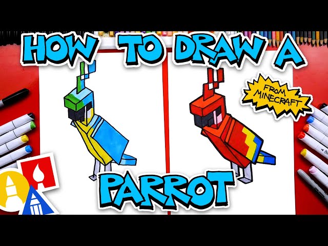How To Draw A Minecraft Parrot - Videos For Kids