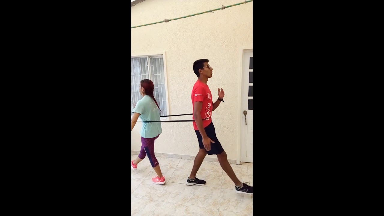 Rutina de cardio Interválica con banda y escaleras - YouTube