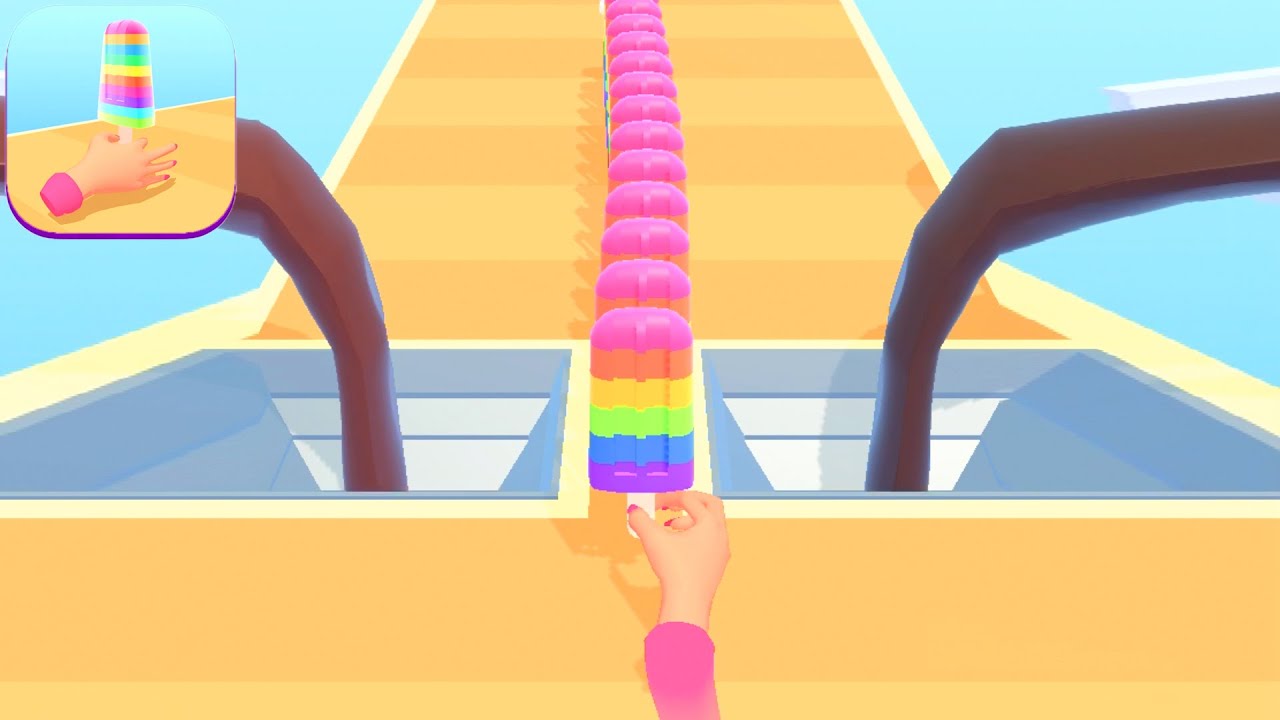POPSICLE STACK game MAX LEVEL SCORE 👩🏻‍🦰💕🌈 Gameplay All Levels ...