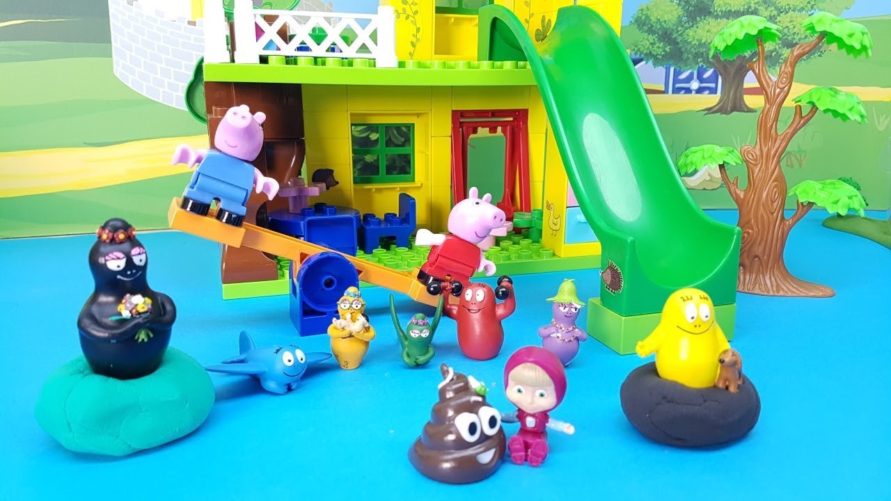 I BARBAPAPA SI NASCONDONO DENTRO IL PONGO - Magic Clay , sorprese e ...