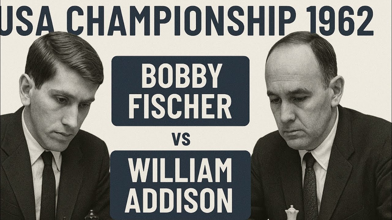 Bobby Fischer vs William Addison U.S.A Championship 1962 | Bobby ...