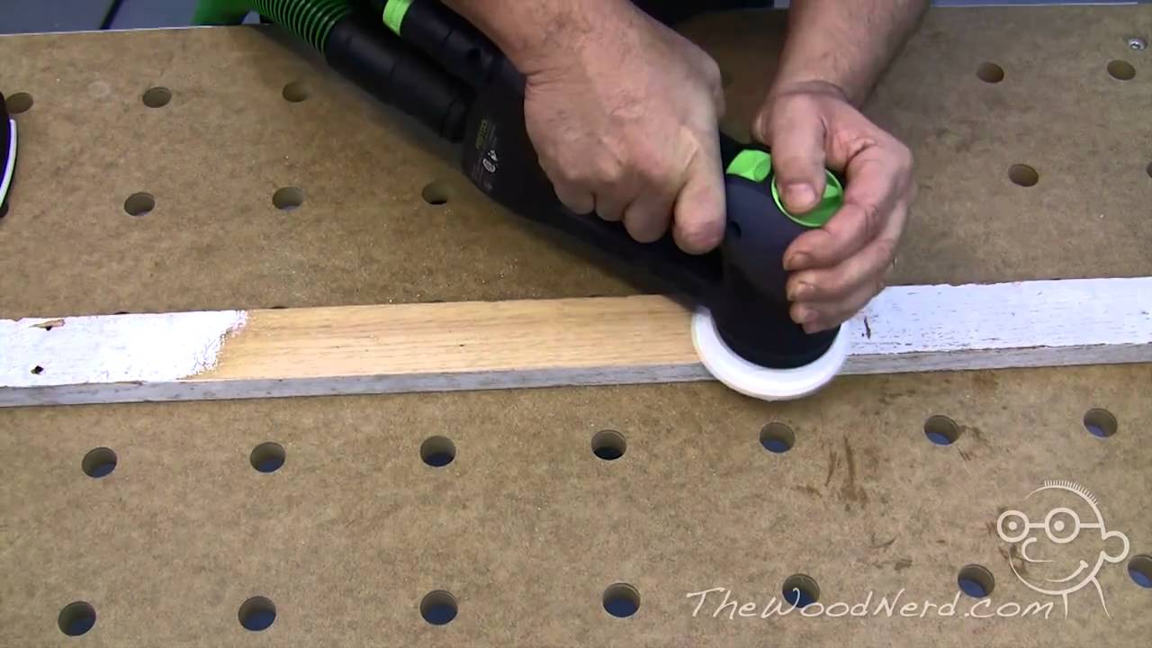 Festool RO 90 DX - Finish stripping & refinish prep - YouTube