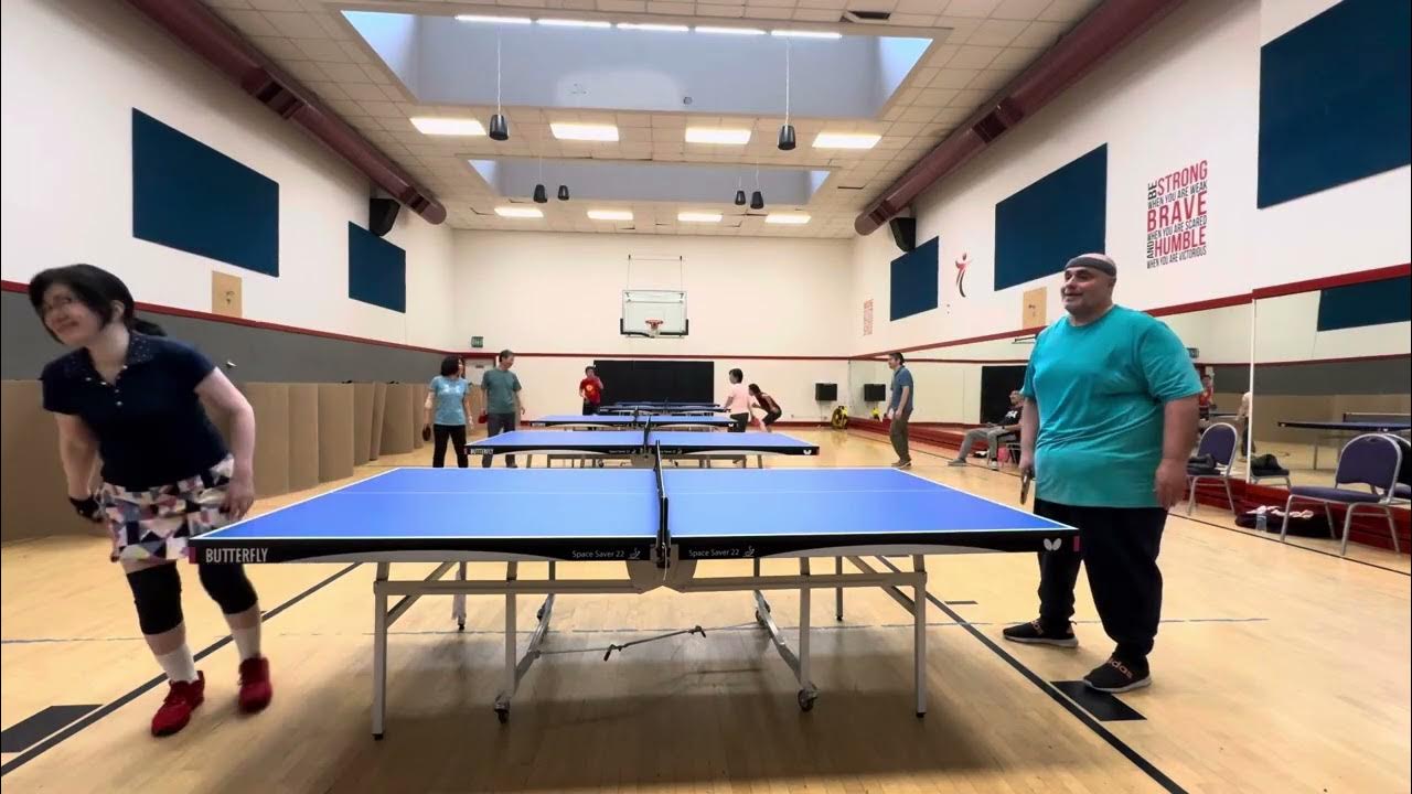 My ping pong is improving - YouTube