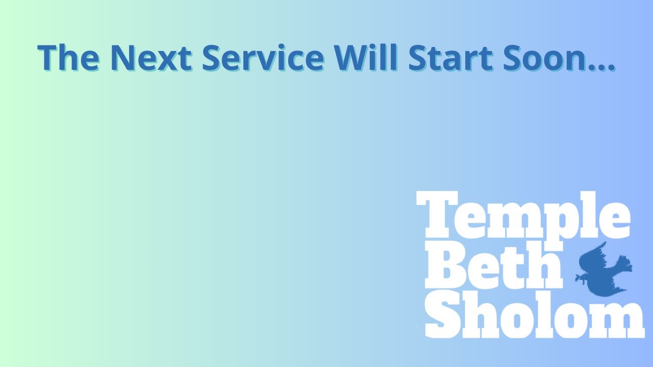 Temple Beth Sholom Services - YouTube
