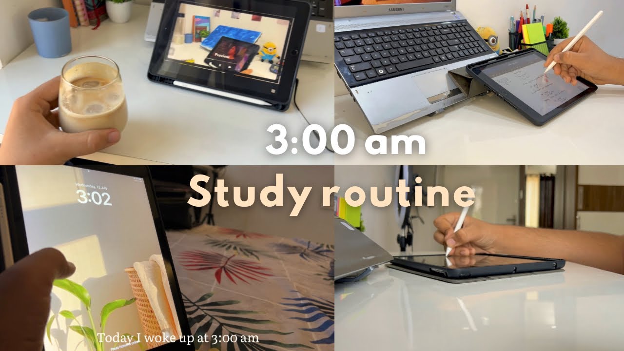 Productive 3:00 am study routine 🍂 l neet STUDY VLOG :) - YouTube