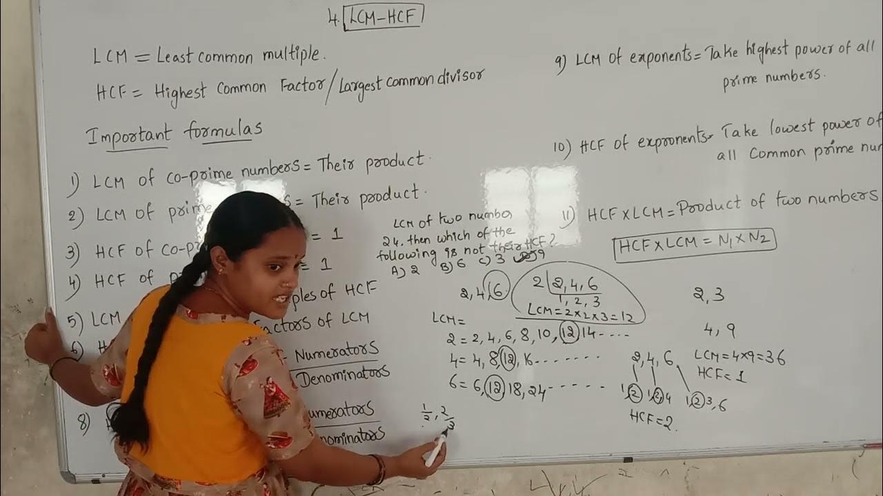 LCM and HCF||Important formulas - YouTube