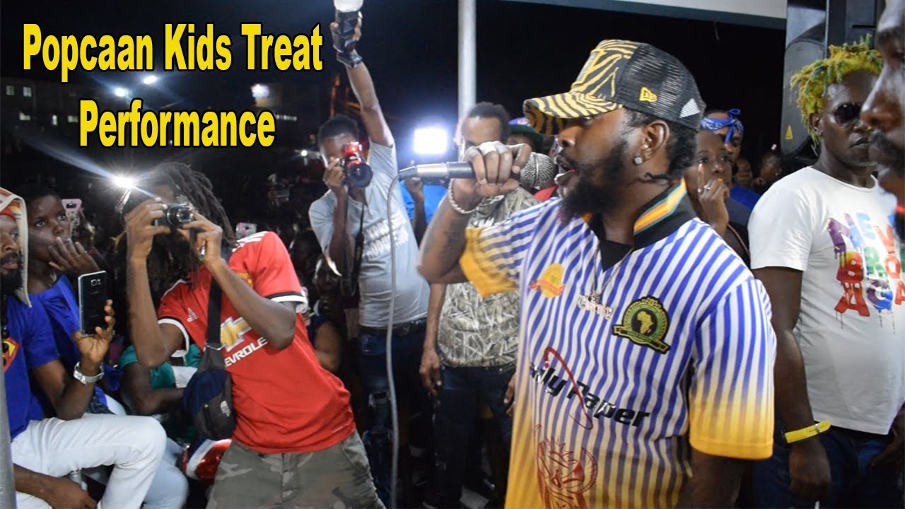 Popcaan Off To School Kids Treat Bring Out Chronic Law, Quada, Jafrass ...