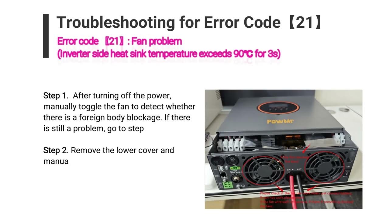 PowMr 3000W/5000W Solar Inverter Fault Code [21]? Here's How to ...