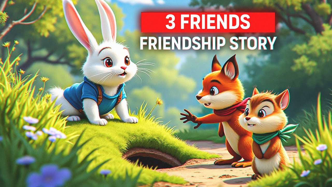 3 friends story for kids in English | Cartoon for kids| Bedtime Stories ...