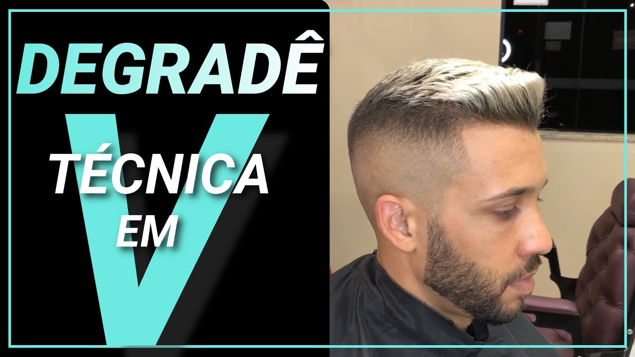 COMO FAZER DEGRADÊ EM V DE FORMA FÁCIL - YouTube