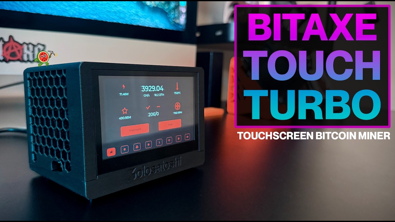 Reviewing the Bitaxe Touch Turbo: Touchscreen Bitcoin Solo Miner - YouTube