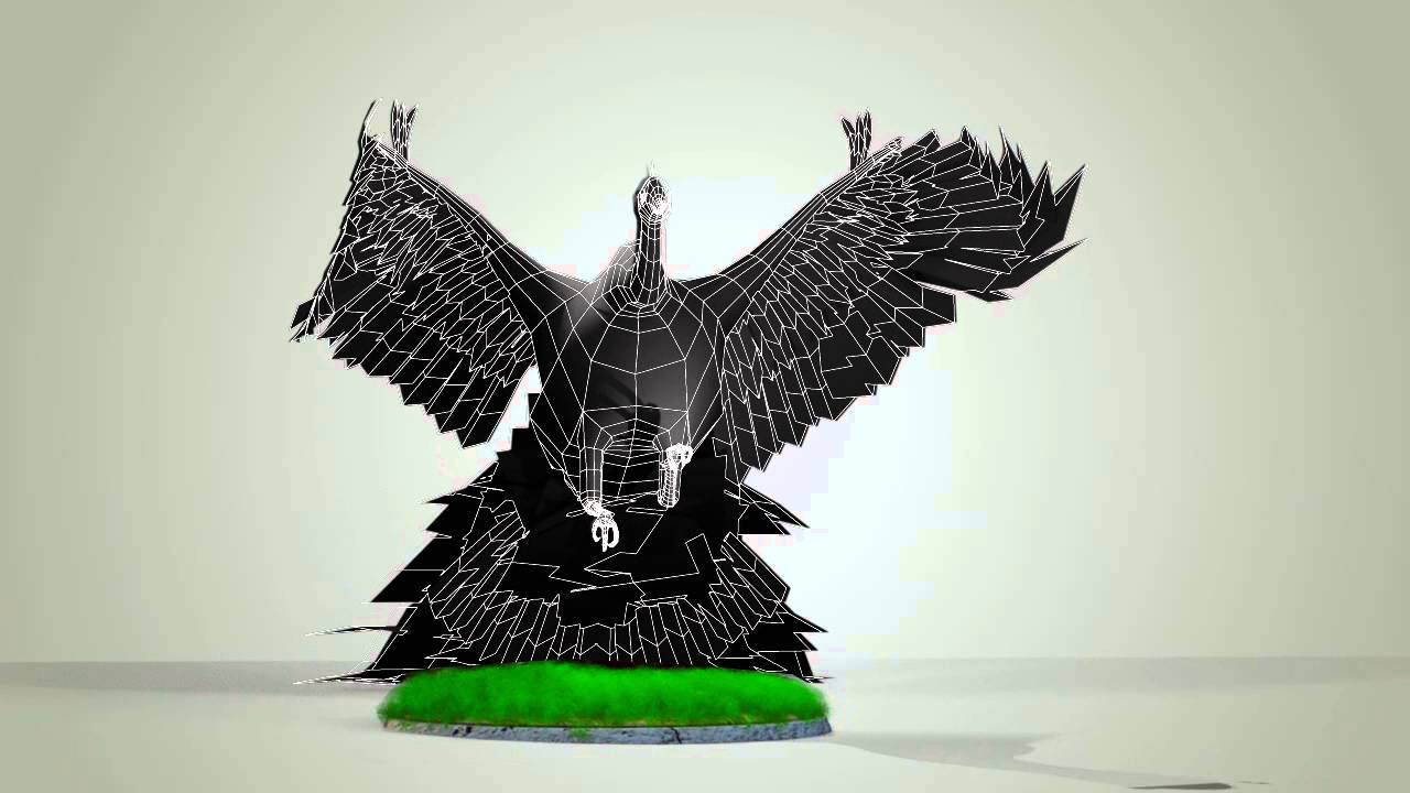 Peacock/Bird 3d Model Turnaround - YouTube