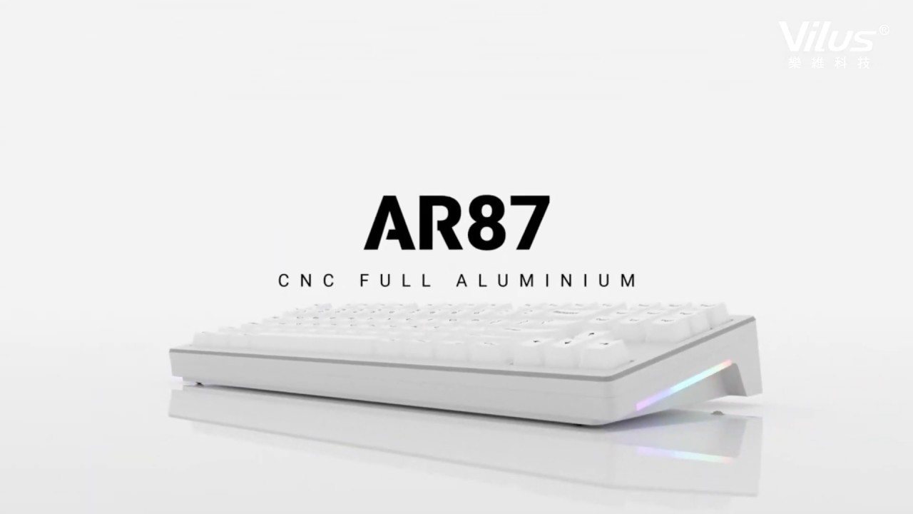 【ABKONCORE】AR87全鋁CNC機械式鍵盤 - YouTube