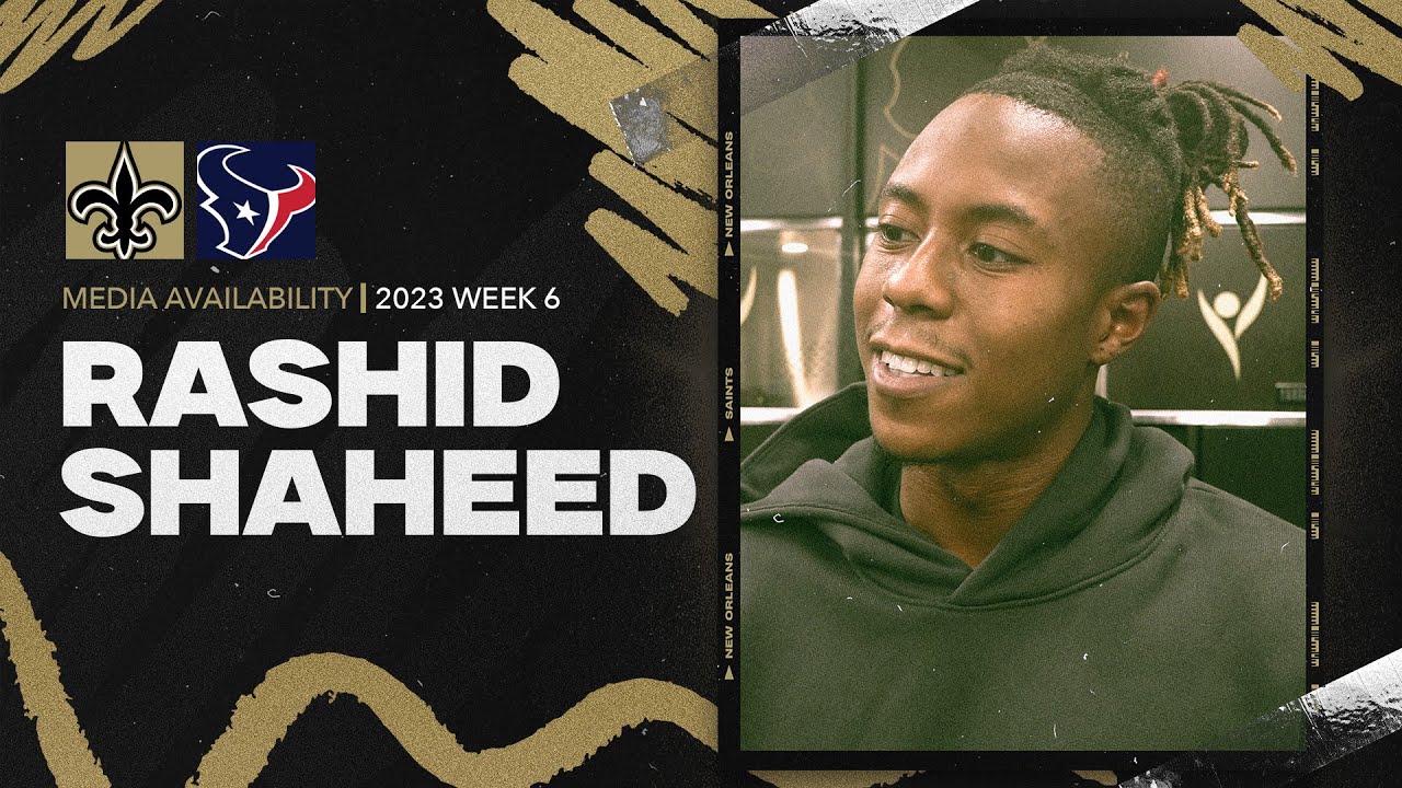 Rashid Shaheed talks Saints Offense, Texans | New Orleans Saints - YouTube