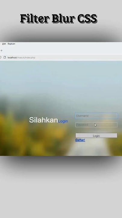 Filter Blur #css3#blur #php #coding - YouTube