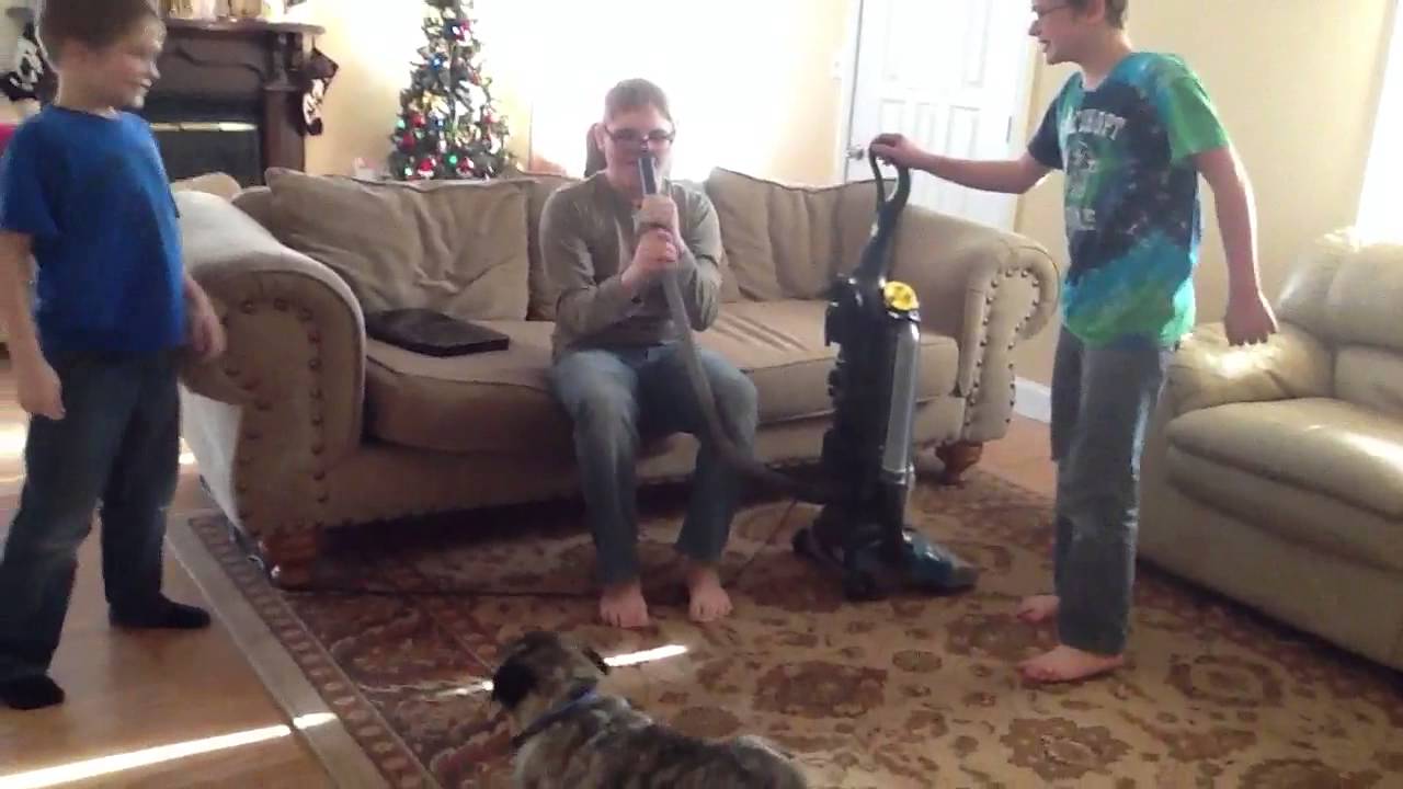 Vacuum cleaner fun - YouTube