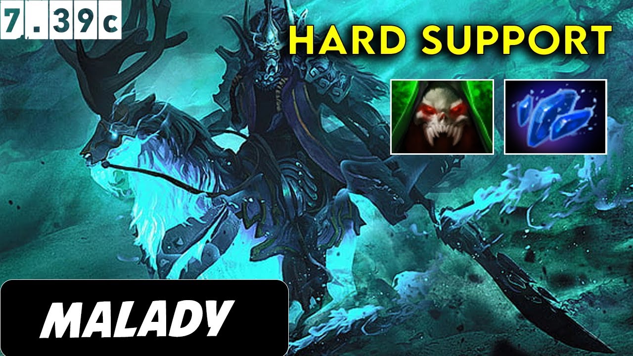 Malady Abaddon Hard Support - Dota 2 Patch 7.39c Pro Gameplay - YouTube