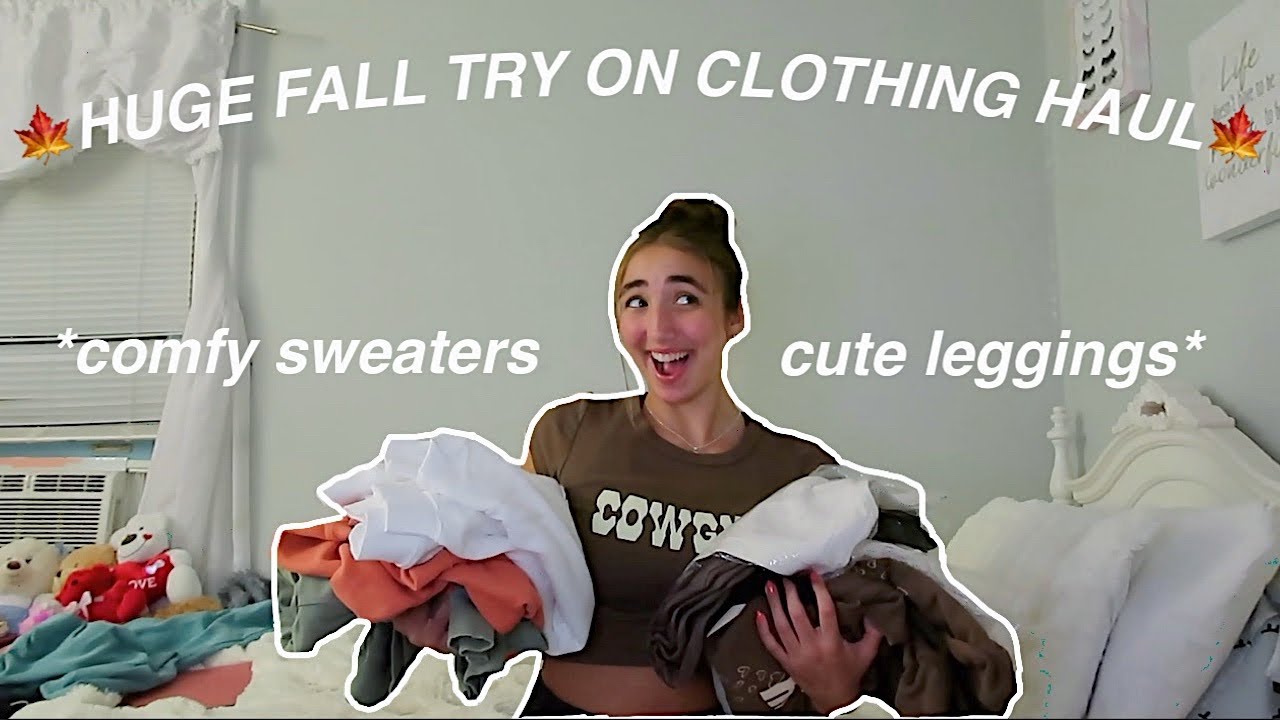HUGE FALL TRY ON CLOTHING HAUL*fall clothing trends* - YouTube