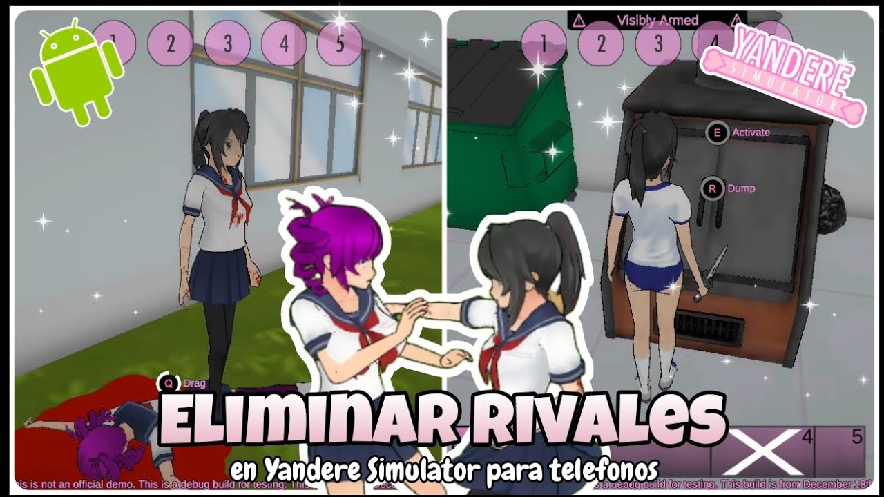 ¿COMO eliminar a la RIVAL en Yandere Simulator para ANDROID? | Olivia Gameplays 🌻 - YouTube