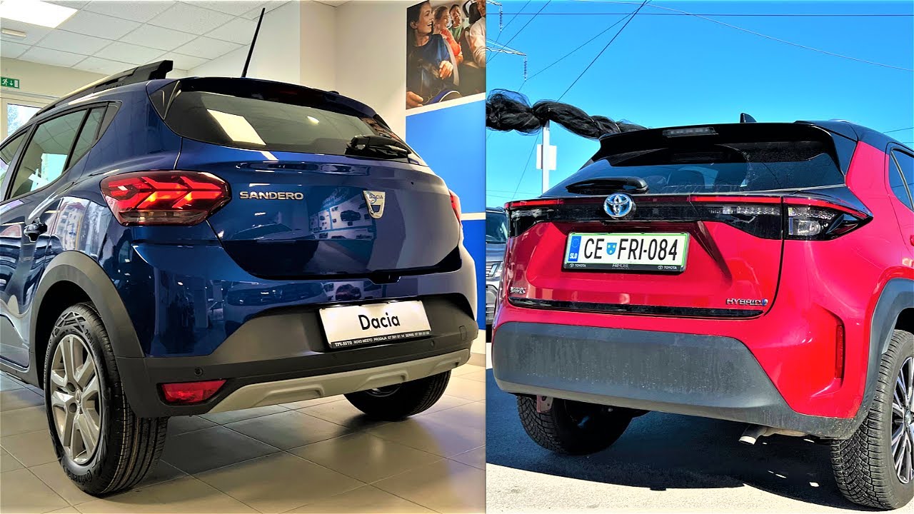New Toyota YARIS Cross 2023 vs New DACIA Sandero Stepway 2023 ...