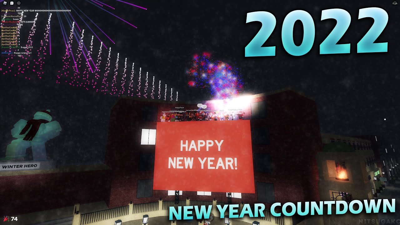 Happy 2022 New Year in Roblox 🎉🎇🥳🥂 - YouTube