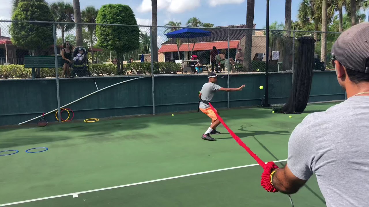 High performance tennis training with Coach Dabul in Miami. Players ...