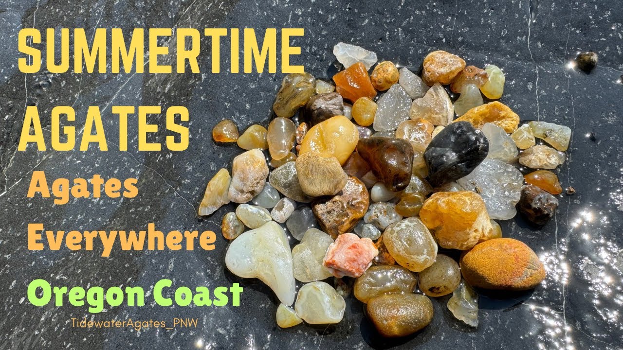 Summertime Agate Hunting(Agates Everywhere) Oregon Coast - YouTube