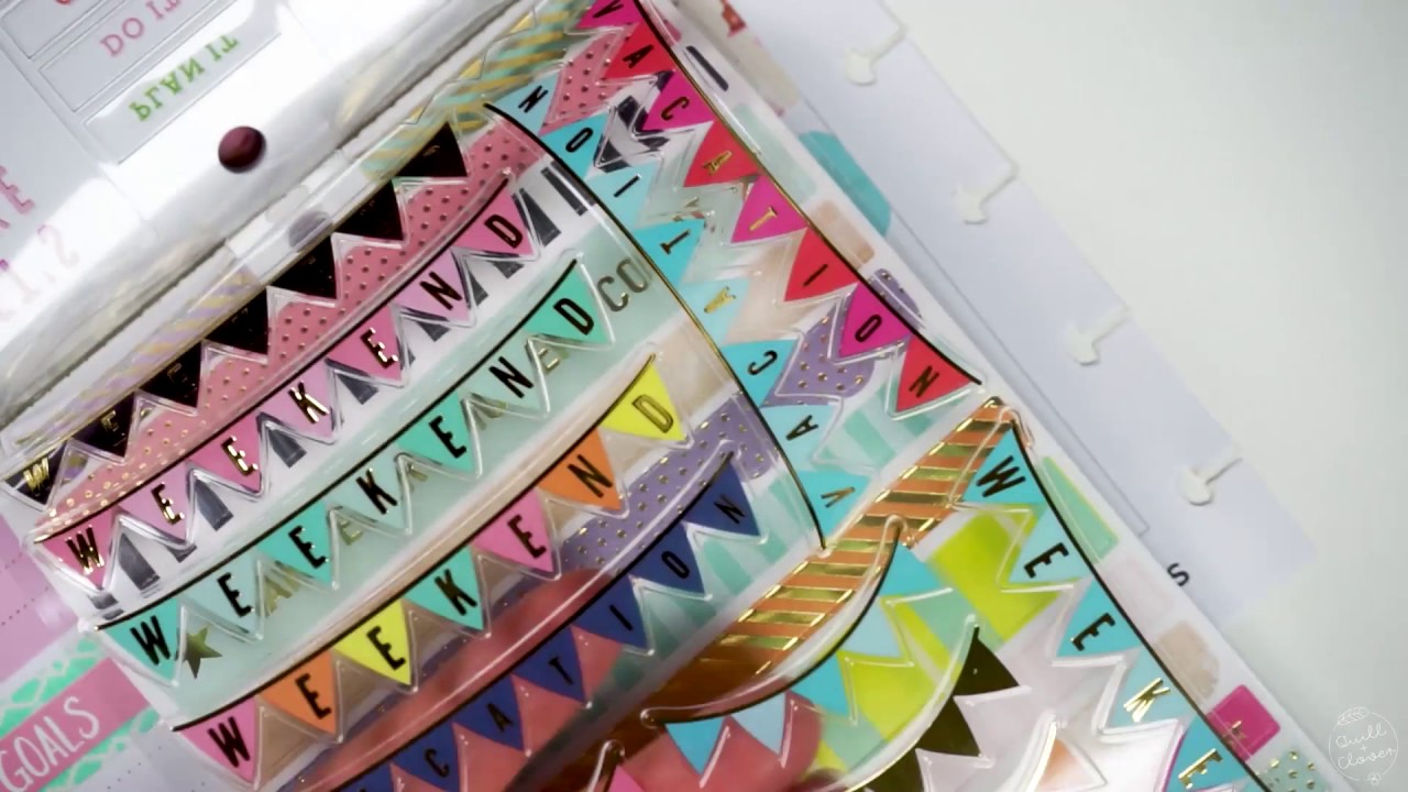 Happy Planner Plan with Me using Recollections Sicker Book and Etsy ...