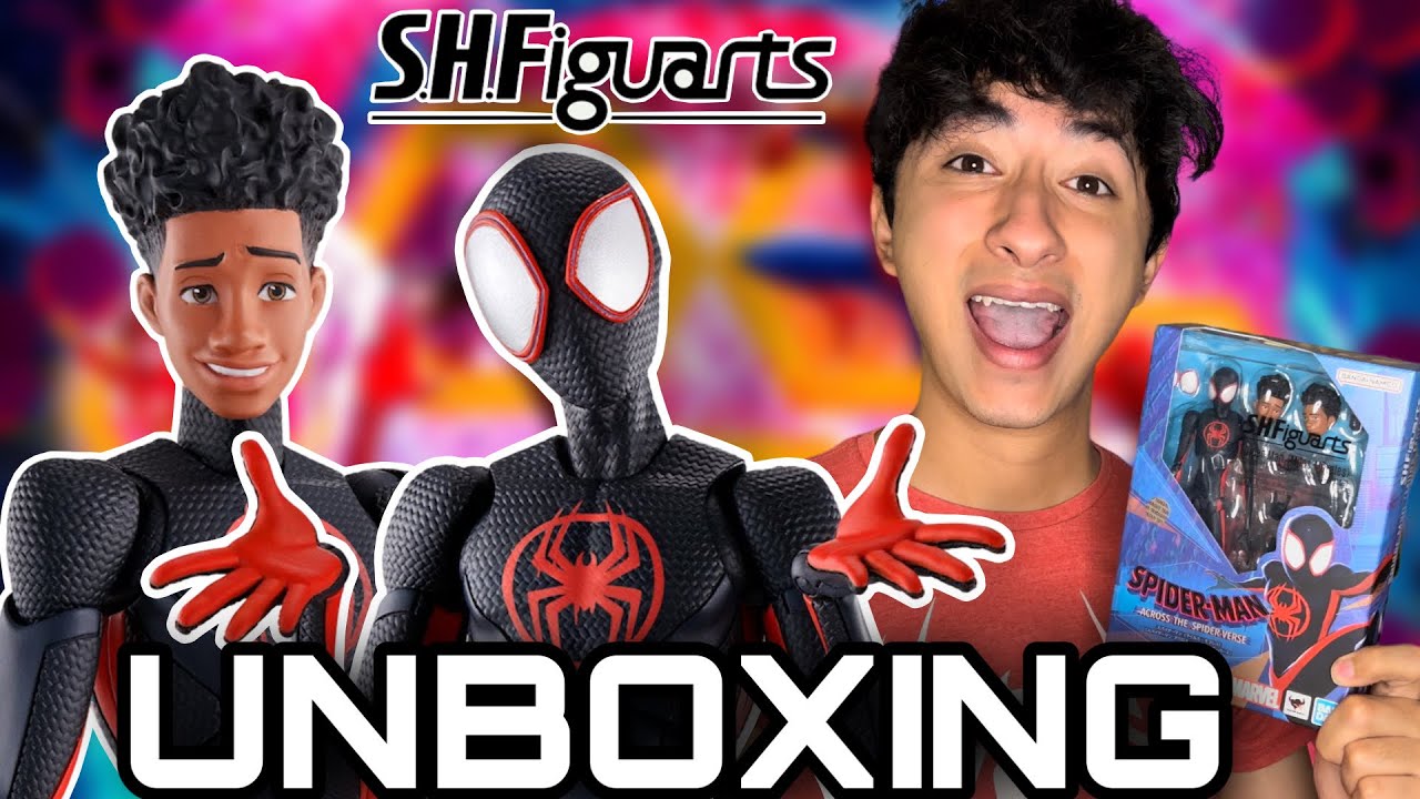 Abriendo el SH figuarts de Miles Morales Spiderman Across the ...