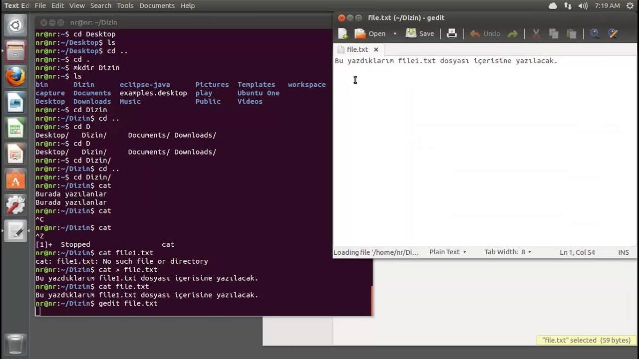 Temel Linux Komutlari - Genel Terminal Kullanımı - YouTube