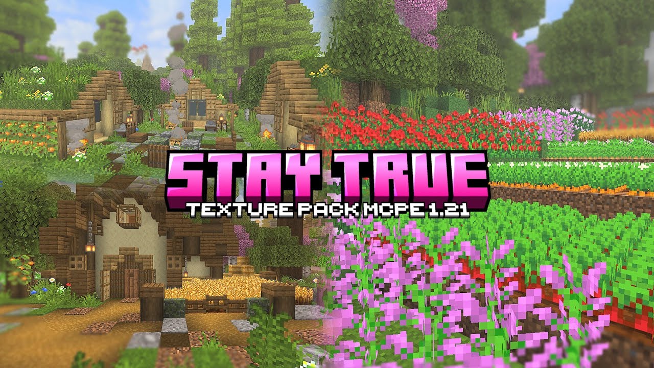 STAY TRUE 1.21+ BETTER SURVIVAL TEXTURE PACK FOR MINECRAFT BEDROCK/MCPE ...