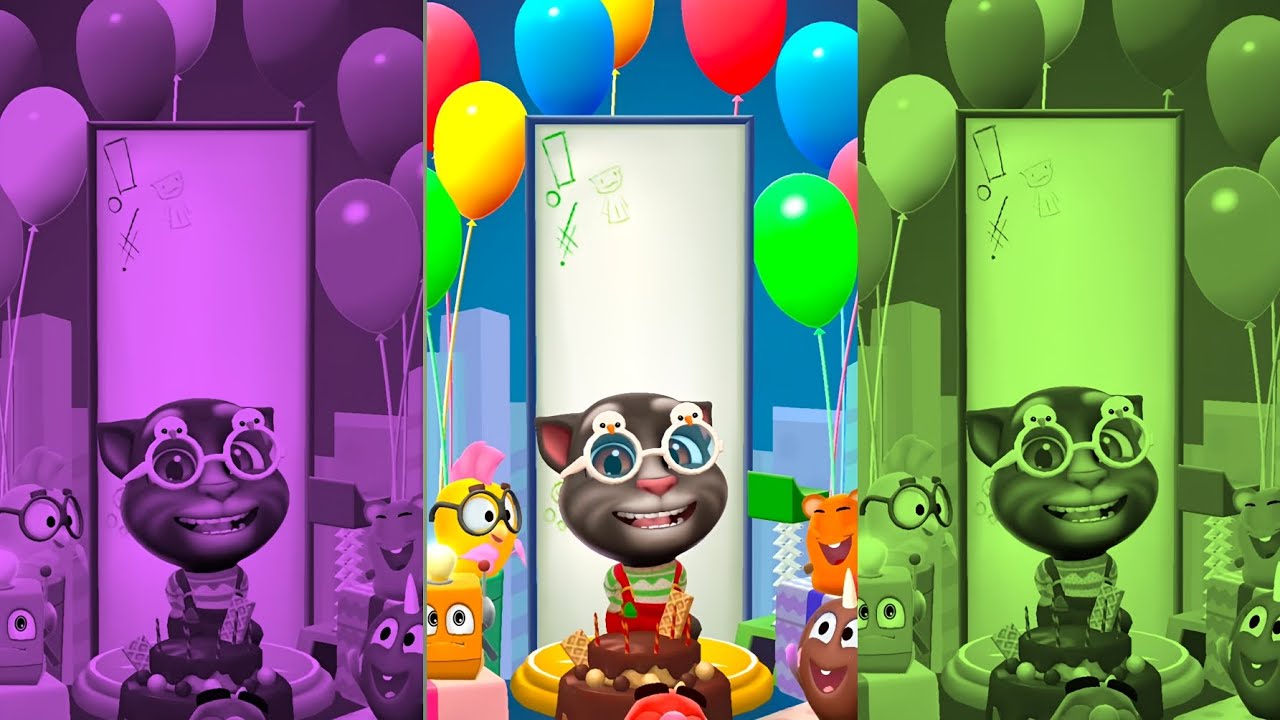 My Talking Tom 2 : HAPPY BIRTHDAY TOM 😊 Tom's Birthday Party 🥳 Talking ...
