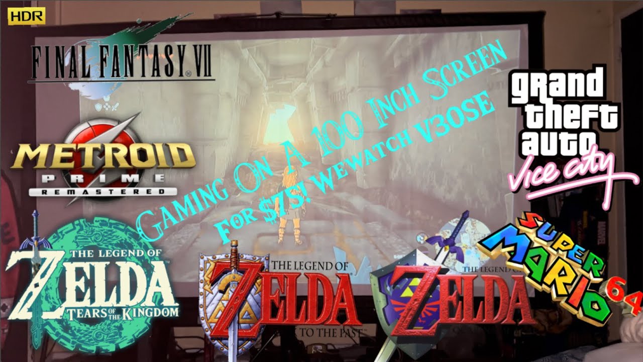Zelda On A 100 Inch Screen for $75 | Playing My Favorite Games On A ...