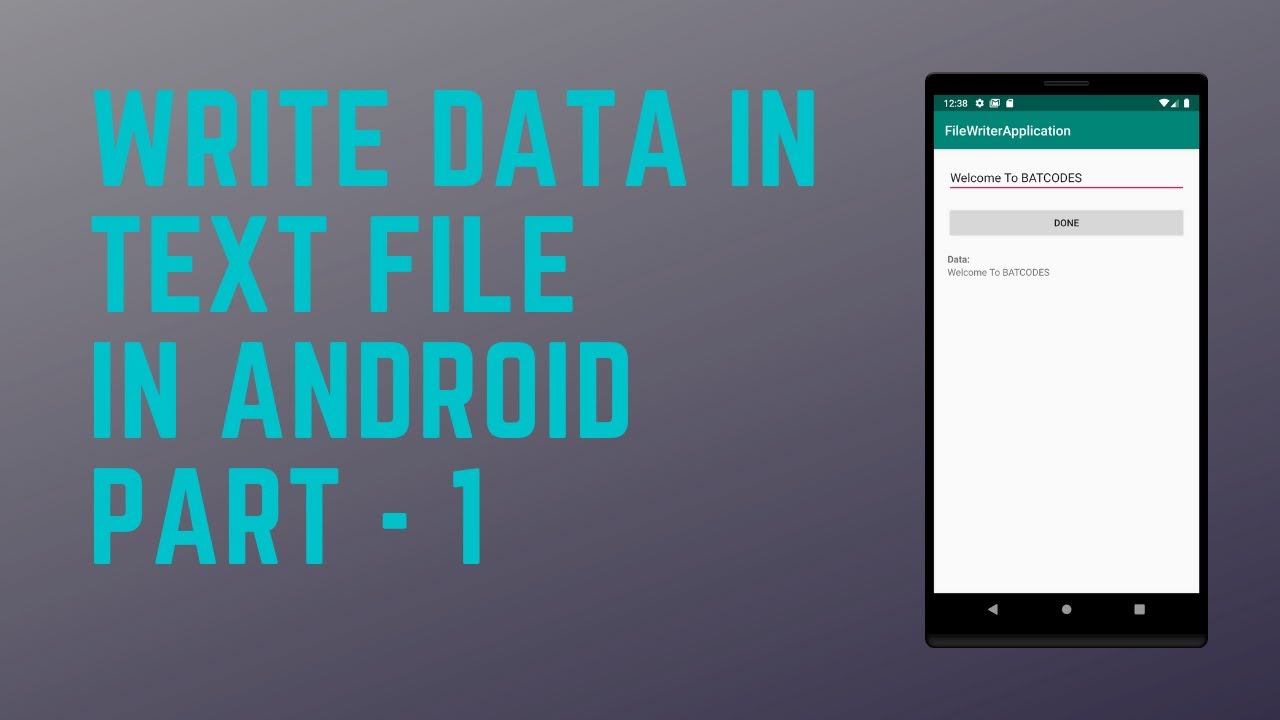 Write Data In Text File In Android File Writer File Handling YouTube Write Data In Text File In Android File Writer File Handling YouTube