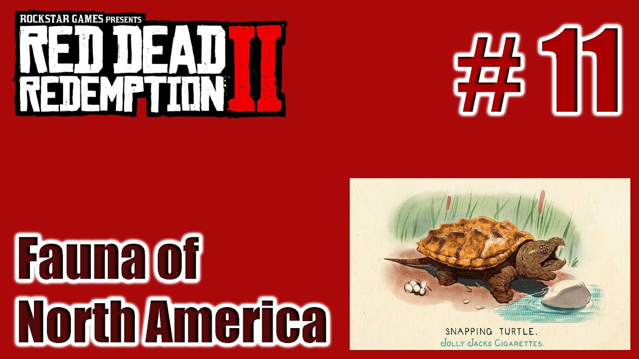 RDR2 - Fauna of North America – 11 Snapping Turtle - Cigarette Card ...