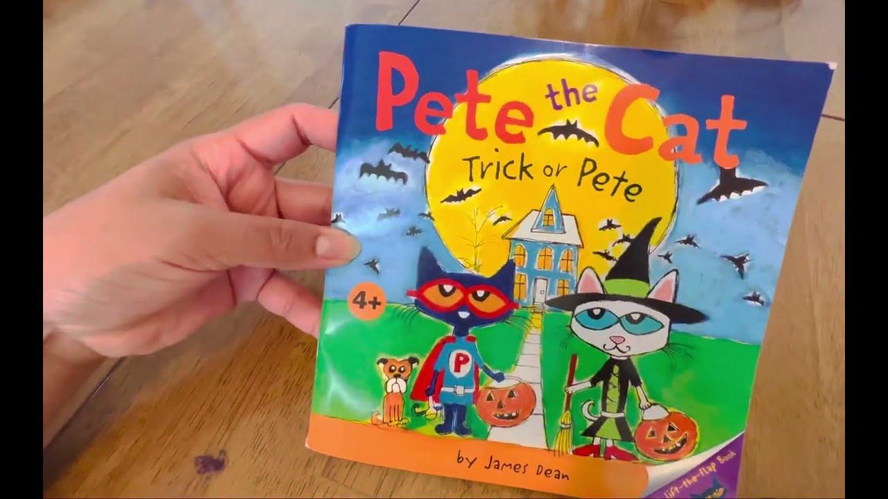 Halloween Story for kids- Pete the Cat (Trick or Pete). #bedtimestories ...
