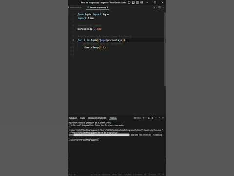 Como Hacer una Barra de Progreso en Python | Programar #shorts #shortsclip #youtube #subscribe # ...