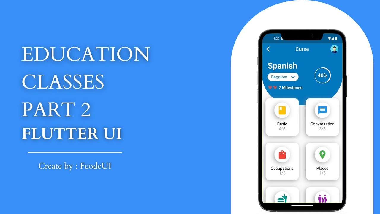 Education Classes Part 2 Flutter Tutorial 2023 Flutter Ui Flutter 5514
