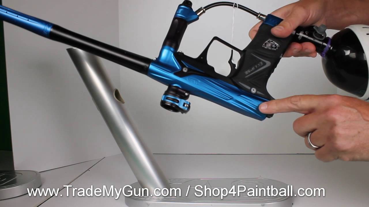 Dynasty GEO 3 Paintball Gun Blue and Black - YouTube
