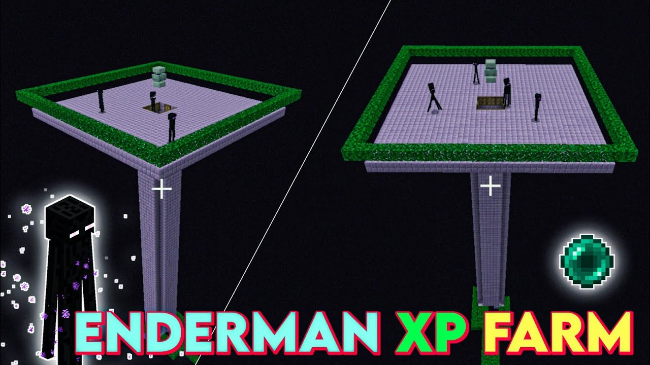 Best Enderman Xp Farm In Minecraft PE/Bedrock 1.19 | Unlimited Xp And ...